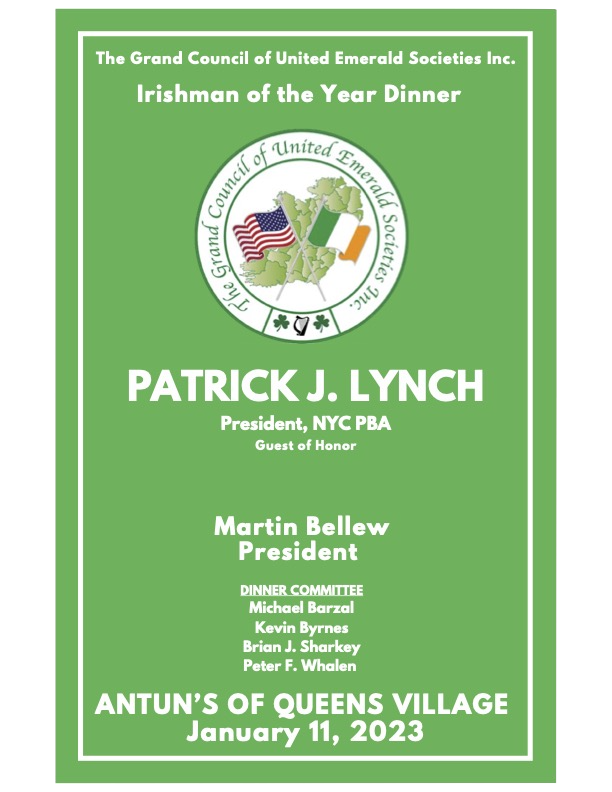 Irishman/Irishwoman of the Year – THE GRAND COUNCIL